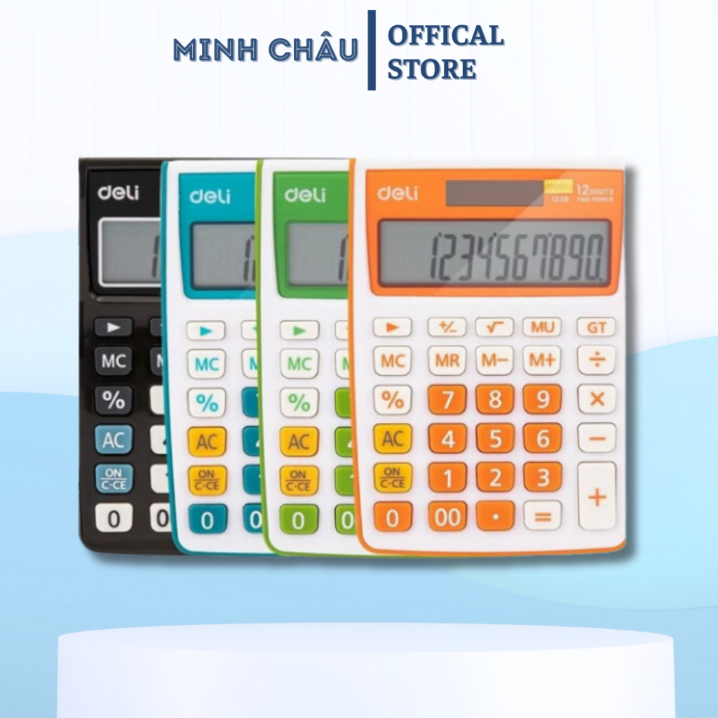 Máy tính Deli 1238 Calculator 12-Digit | Shopee Việt Nam