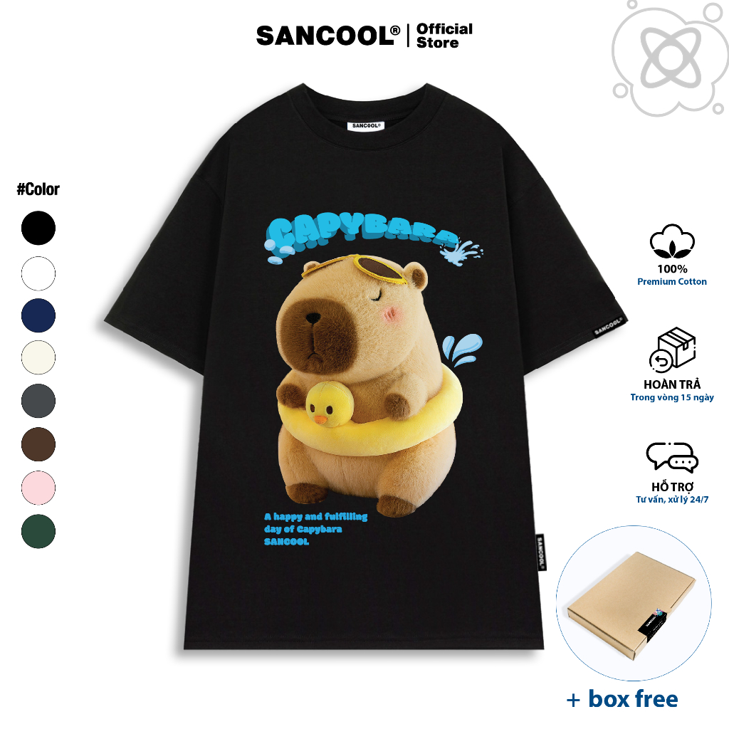 Áo Thun Local Brand Sancool Unisex Oversize Premium Cotton 100% Form ...