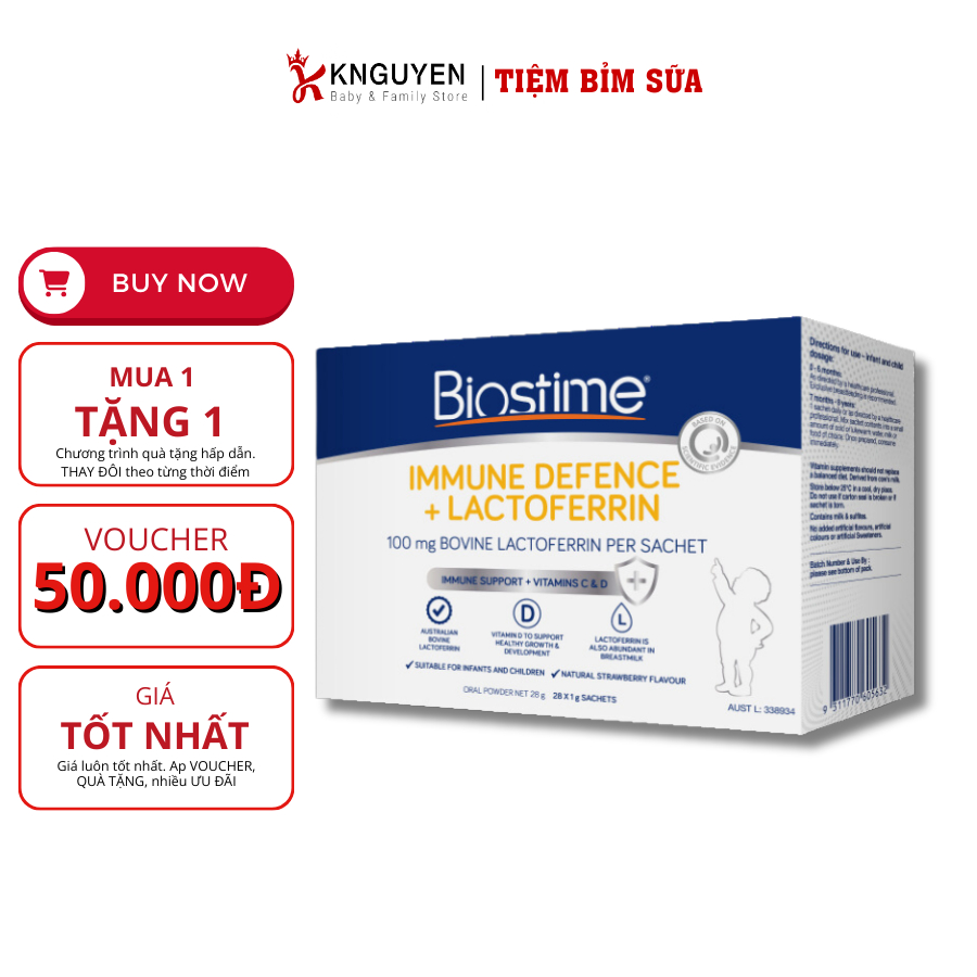 Sữa Non Tăng Sức Đề Kháng Cho Bé Biostime Immune Defence + Lactoferrin ...