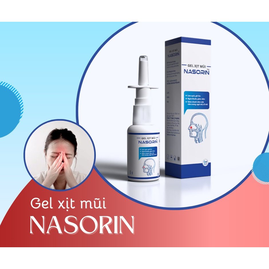 Dung dịch xịt mũi NASORIN 25ml - Làm sạch mũi, ngăn ngừa vi khuẩn, viêm ...