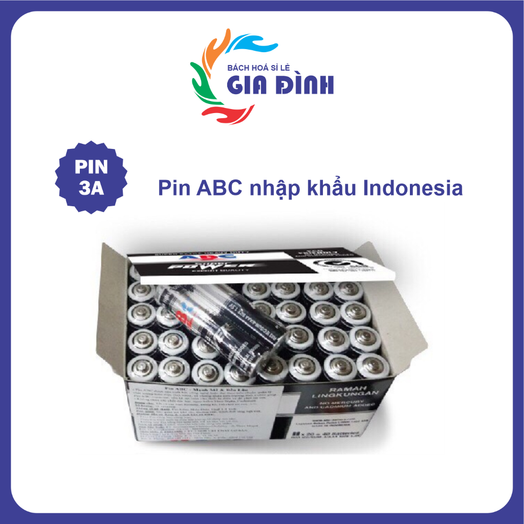 Pin 3A ABC Super Power 1.5V nhập khẩu Indonesia | Shopee Việt Nam