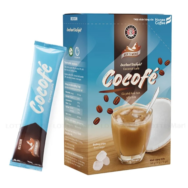 Cà Phê Sữa Dừa Cocofé Hộp 160g | Shopee Việt Nam