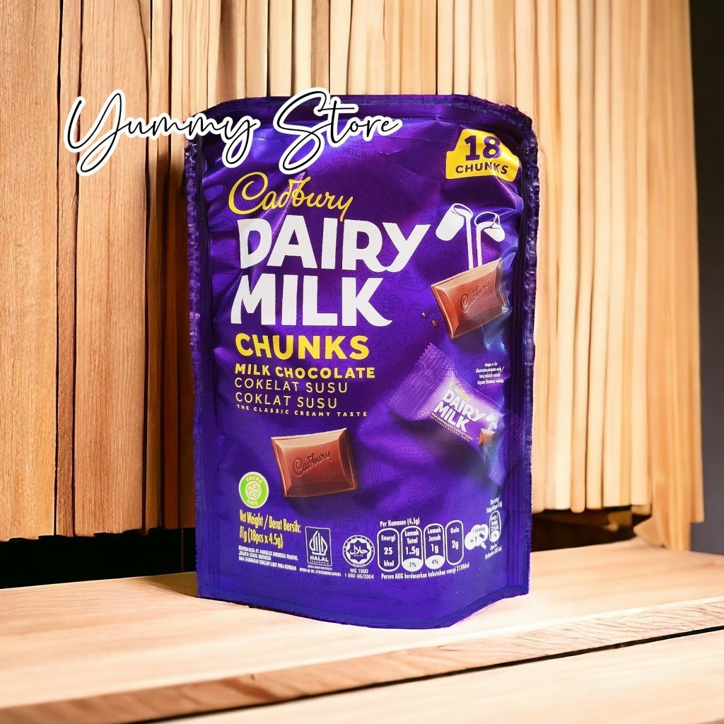 Socola Sữa Cadbury Dairy Milk Chunks Gói 81G | Shopee Việt Nam