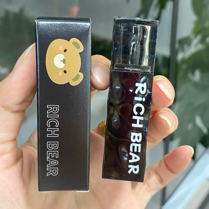[MẪU MỚI] Son tint bóng RichBear vỏ đen mướt môi lên màu chuẩn giá rẻ | Shopee Việt Nam