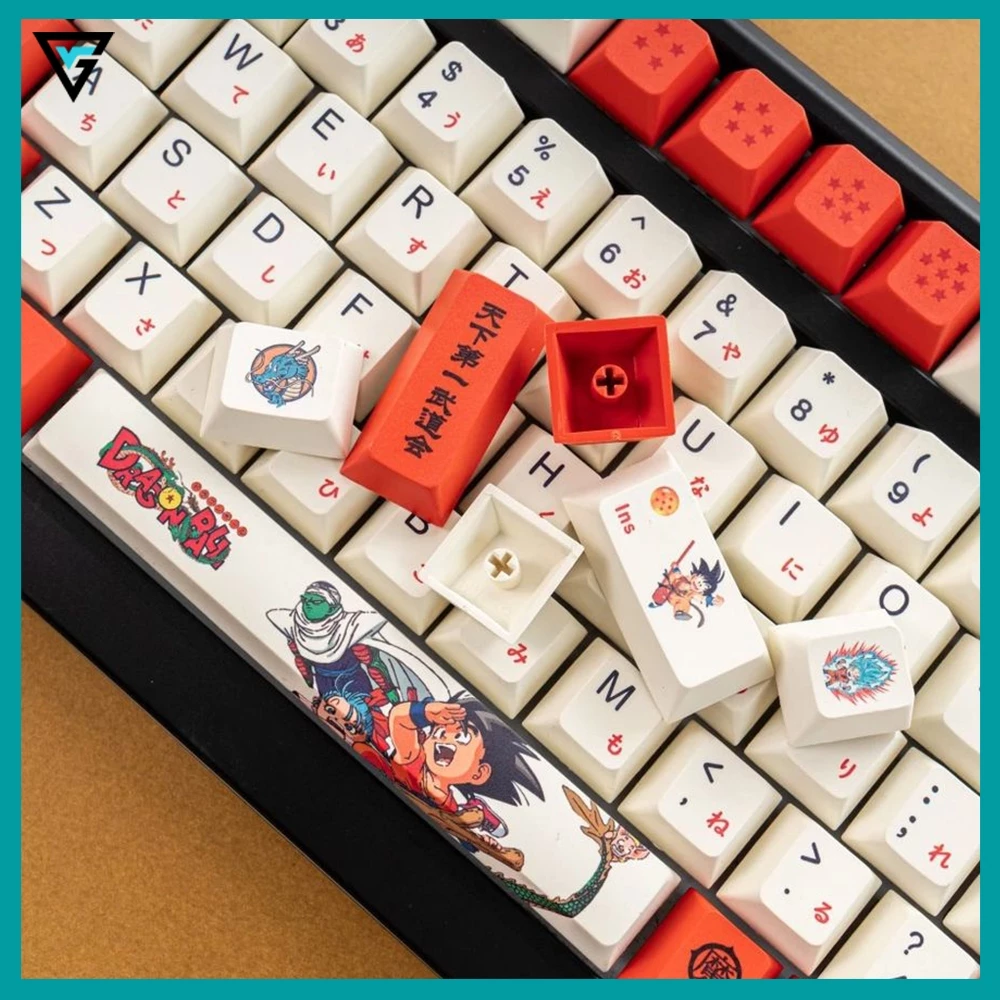 Keycap Dragon Ball Cherry profile nhựa thick PBT in Dyesub 122 nút ...