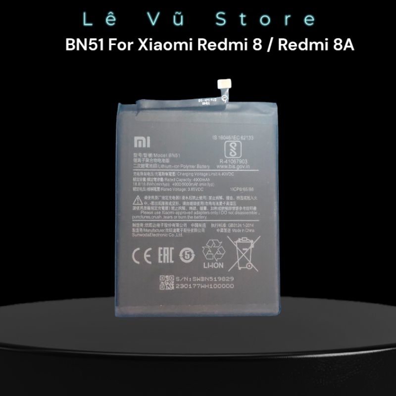 Pin Xiaomi Redmi 8 / Redmi 8A [BN51 / 5000mAh] | Shopee Việt Nam