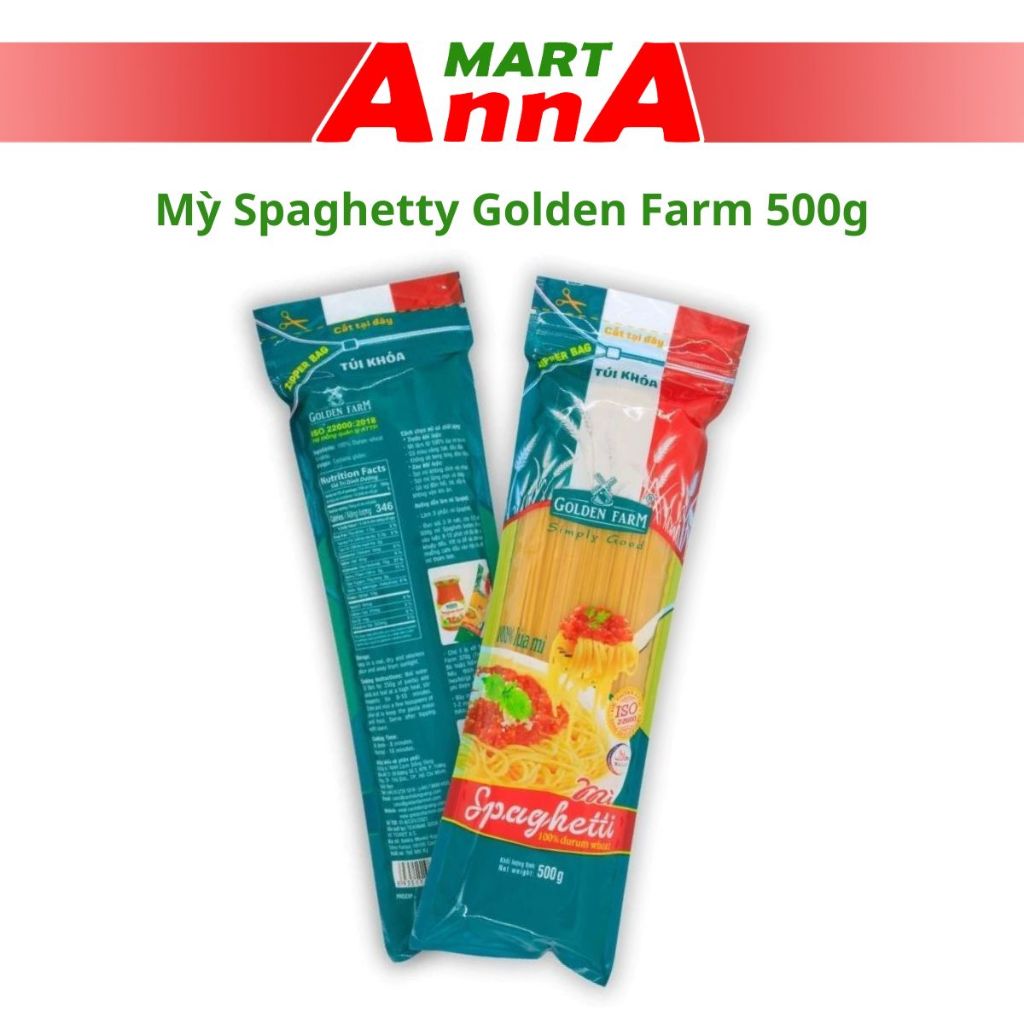 Mì Spaghetti Golden Farm, mỳ Ý AnnA Mart dùng làm mỳ trộn nhập khẩu ...