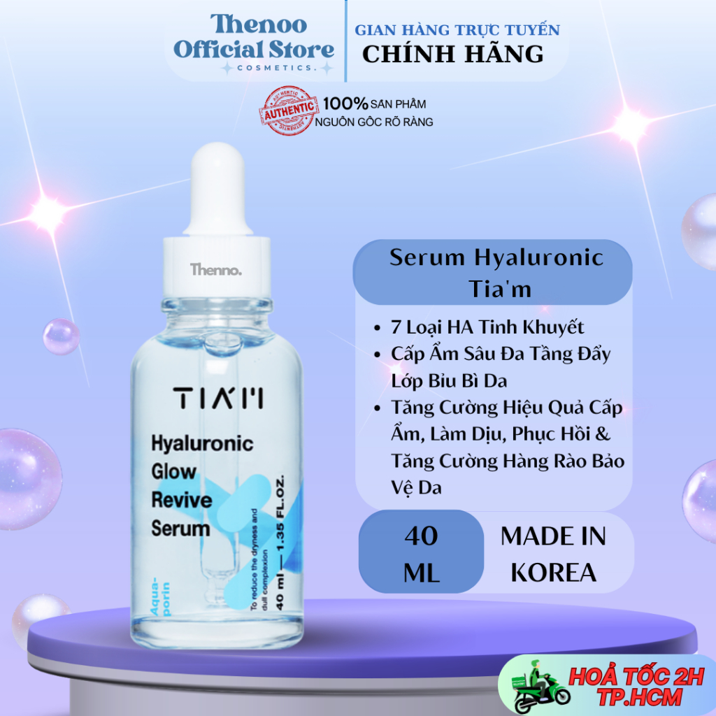 Tinh Chất HA Cấp Ẩm, Căng Bóng Da Tiam Hyaluronic Glow Revive Serum ...