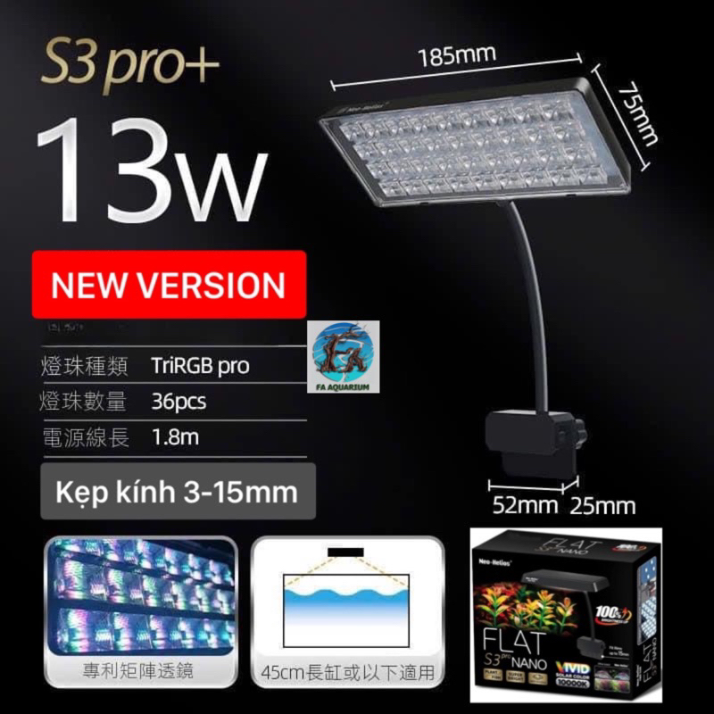 [BH 1 đổi 1] Đèn led Neo Helios Flat S3 plus/S3 Pro+ Nano RGB dành cho ...