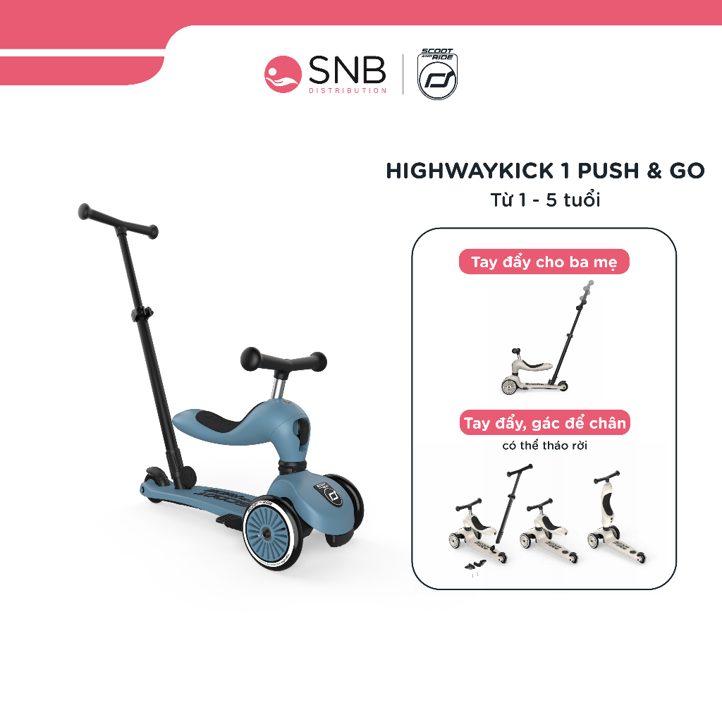 Xe scooter trẻ em Scoot and Ride Highwaykick 1 Push and Go (Steel ...