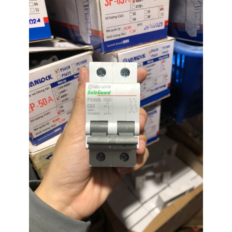 Aptomat SINO MCB 2 pha 20A,25A,32A,40A,50A,63A ( chính hãng ) | Shopee Việt Nam