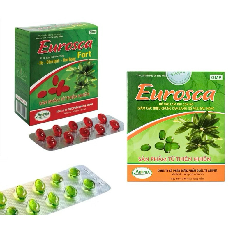 Viên uống giảm ho Eurosca Abipha Hộp 100v | Shopee Việt Nam
