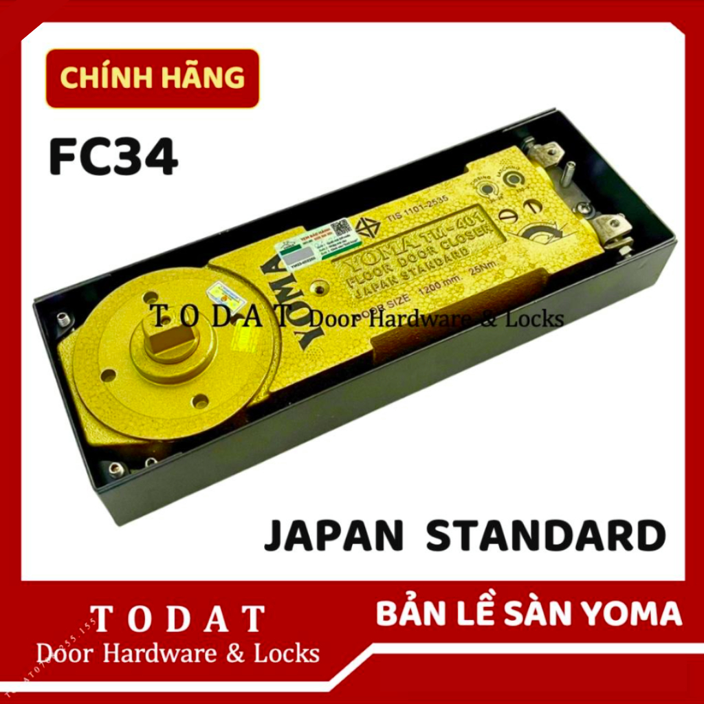 [Tiêu chuẩn NHẬT] BẢN LỀ SÀN YOMA FC34 cửa kính cường lực - thay thế ...