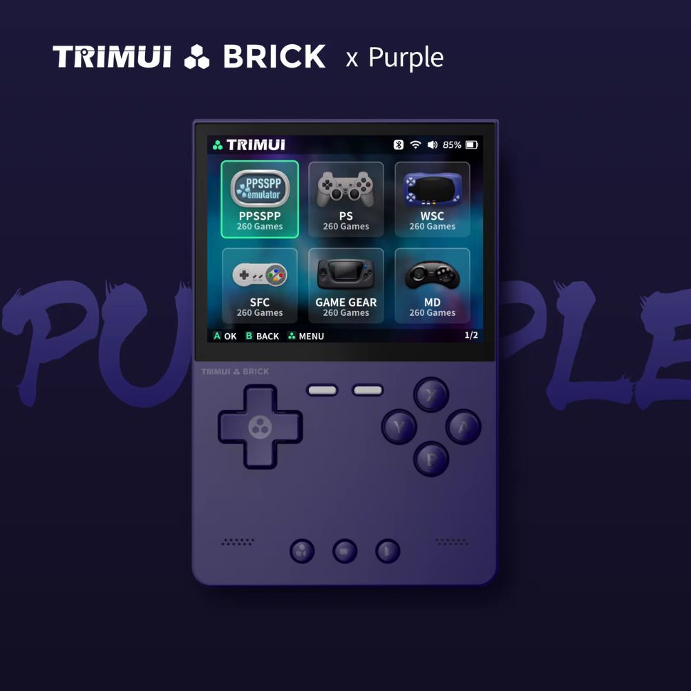 Trimui Brick màn siêu đẹp, máy nhỏ gọn cực mạnh giá tốt hỗ trợ từ psp ...
