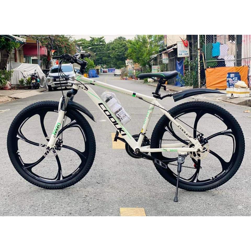 (Thanh lý) Xe KHUNG NHÔM COOLKI 26inch, 21 tốc độ - kèm chắn bùn, kệ để ...