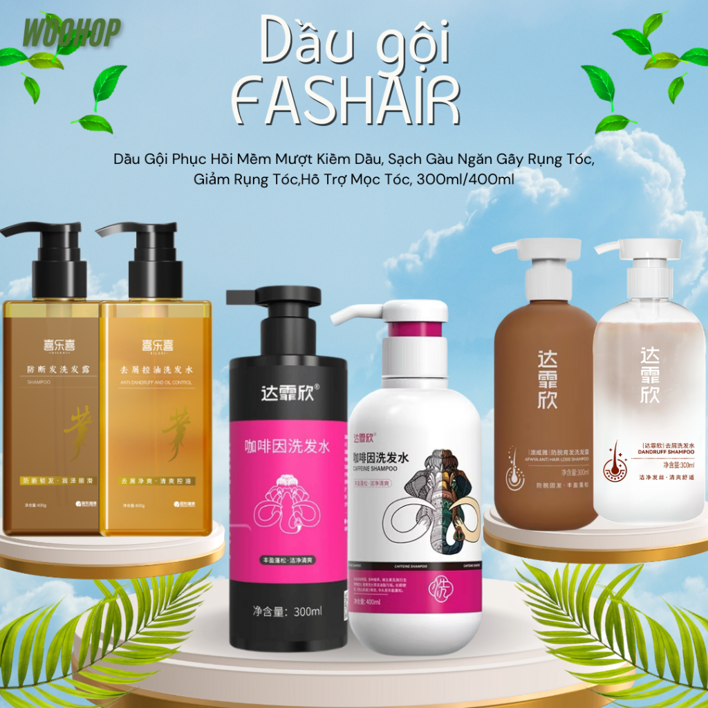 FASHAIR Dầu Gội Phục Hồi Mềm Mượt Kiềm Dầu, Sạch Gàu Ngăn Gẫy Rụng Tóc ...