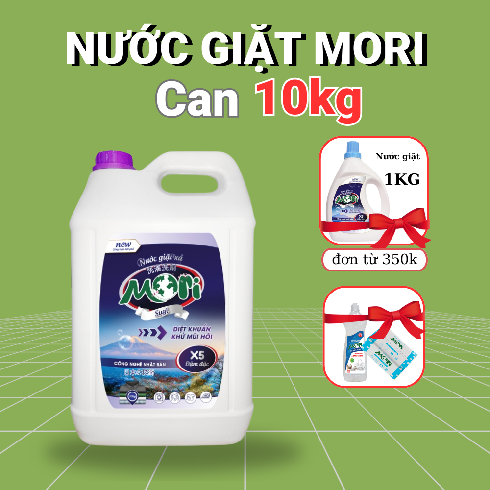 Nước Giặt MORI Can 10kg Đậm Đặc, nhiều hương, giặt sạch, lưu hương,tiết kiệm_MR002 | Shopee Việt Nam
