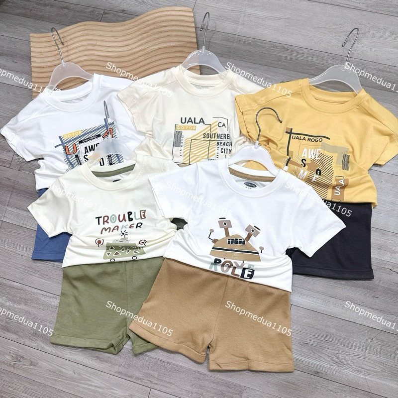 Bộ cộc tay Uala Rogo chất petit 9M-48M UR2301, UR2114 | Shopee Việt Nam