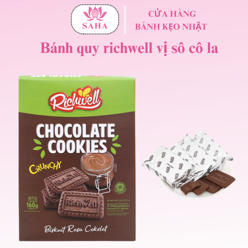 Bánh quy socola Richwell hộp 160g | Shopee Việt Nam