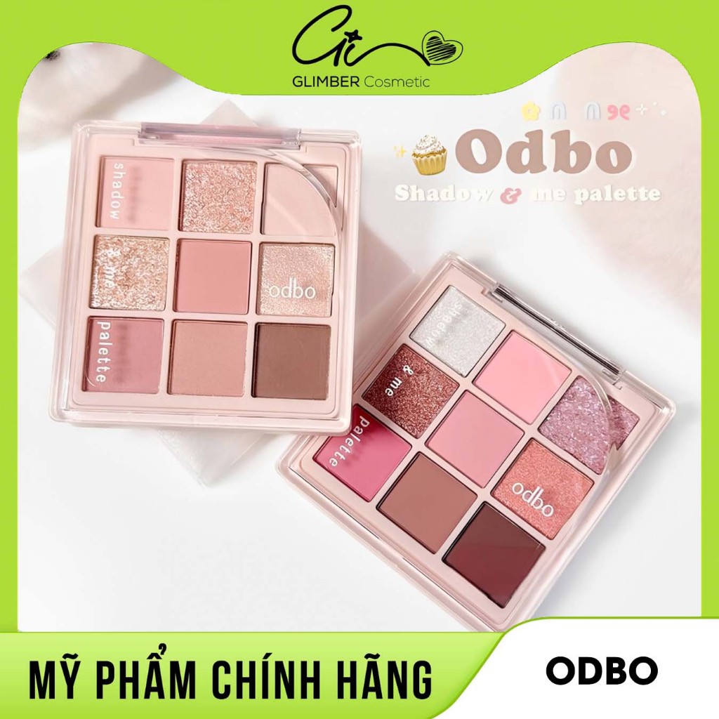 Bảng phấn mắt ODBO Shadow & Me Palette OD2014 9 Ô Phấn Cực Mịn Lên Màu Cực Xinh | Shopee Việt Nam