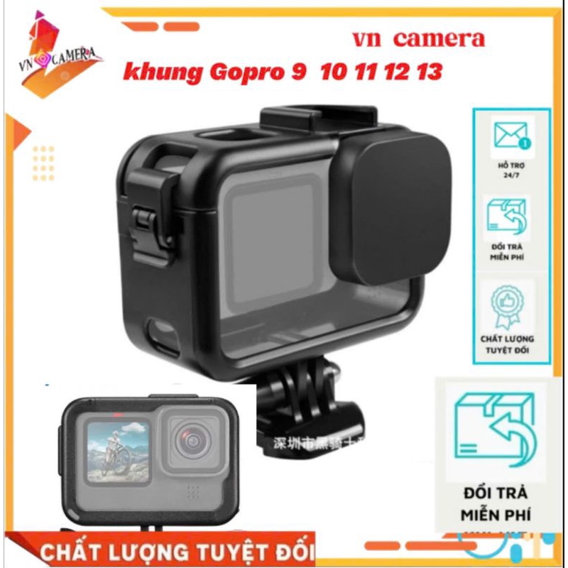 phụ kiện khung bảo vệ gopro 9/10/11 /12/13 máy quay gopro | Shopee Việt Nam