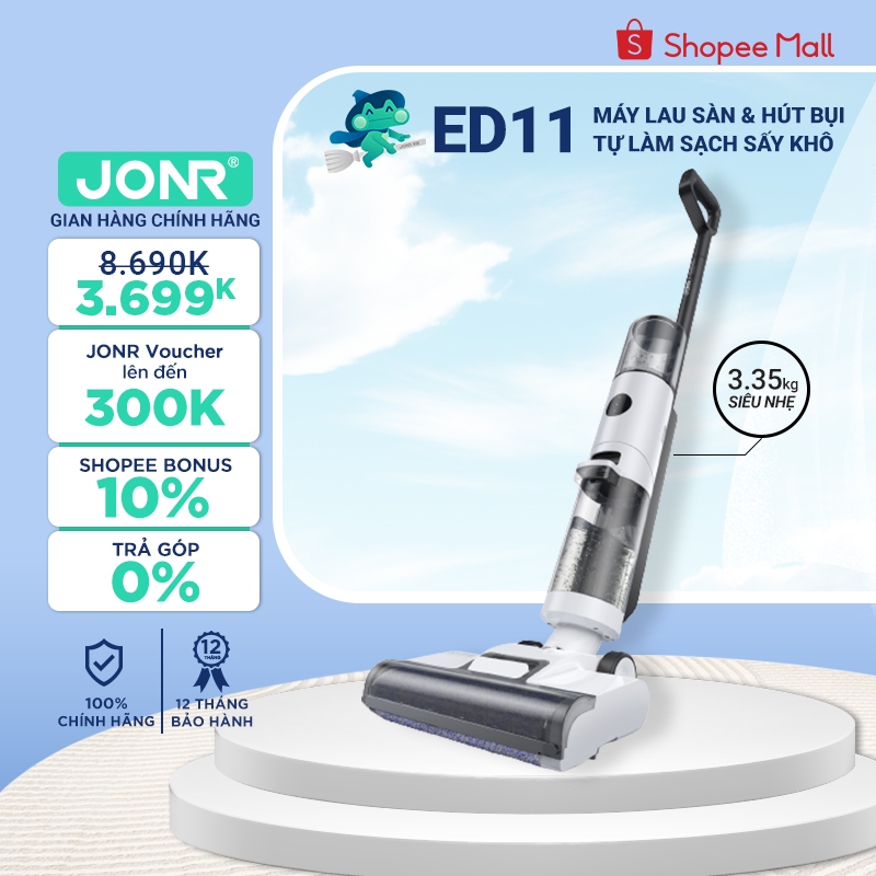Máy hút bụi lau sàn cầm tay thông minh JONR ED11 - Tự vệ sinh làm sạch Xiaomi Dreame Tineco ...