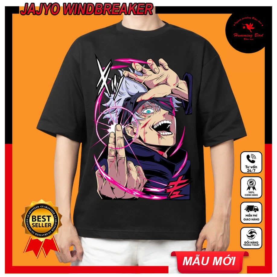 Áo thun Jujutsu Kaisen - Gojo Satoru Gojo Side - Kit Cat | Shopee Việt Nam