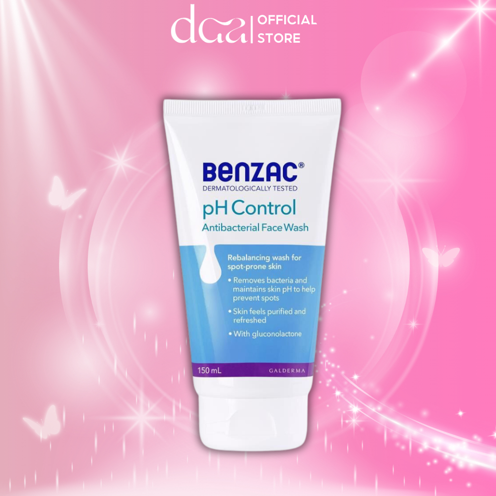 Sữa Rửa Mặt BENZAC pH Control Antibacterial Wash 150ml Cho Da Dầu Mụn ...