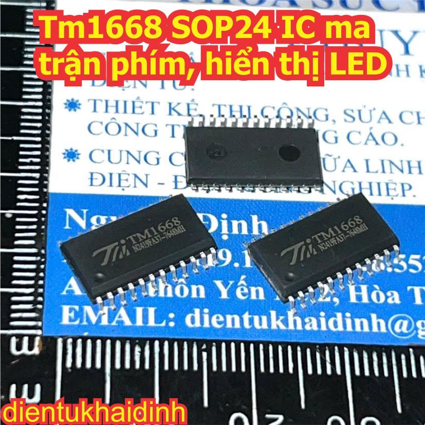 5 con TM1668 TM1722 TM1639 SOP24 SSOP24 IC ma trận phím, hiển thị LED LCD kde0407 | Shopee Việt Nam
