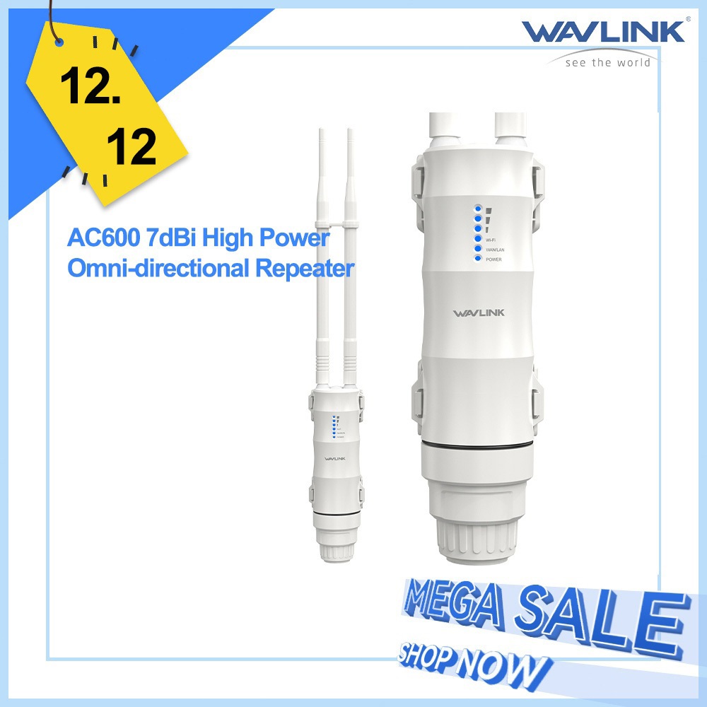 Wavlink AC600 7dBi High Power Outdoor Omni-directional Access Point/CPE ...