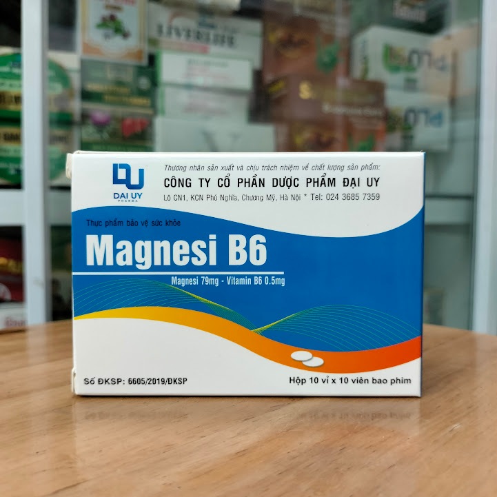 Vitamin Magnesi B6 Đại Uy - Bổ sung Magie và B6 giúp giảm đau đầu, mất ...