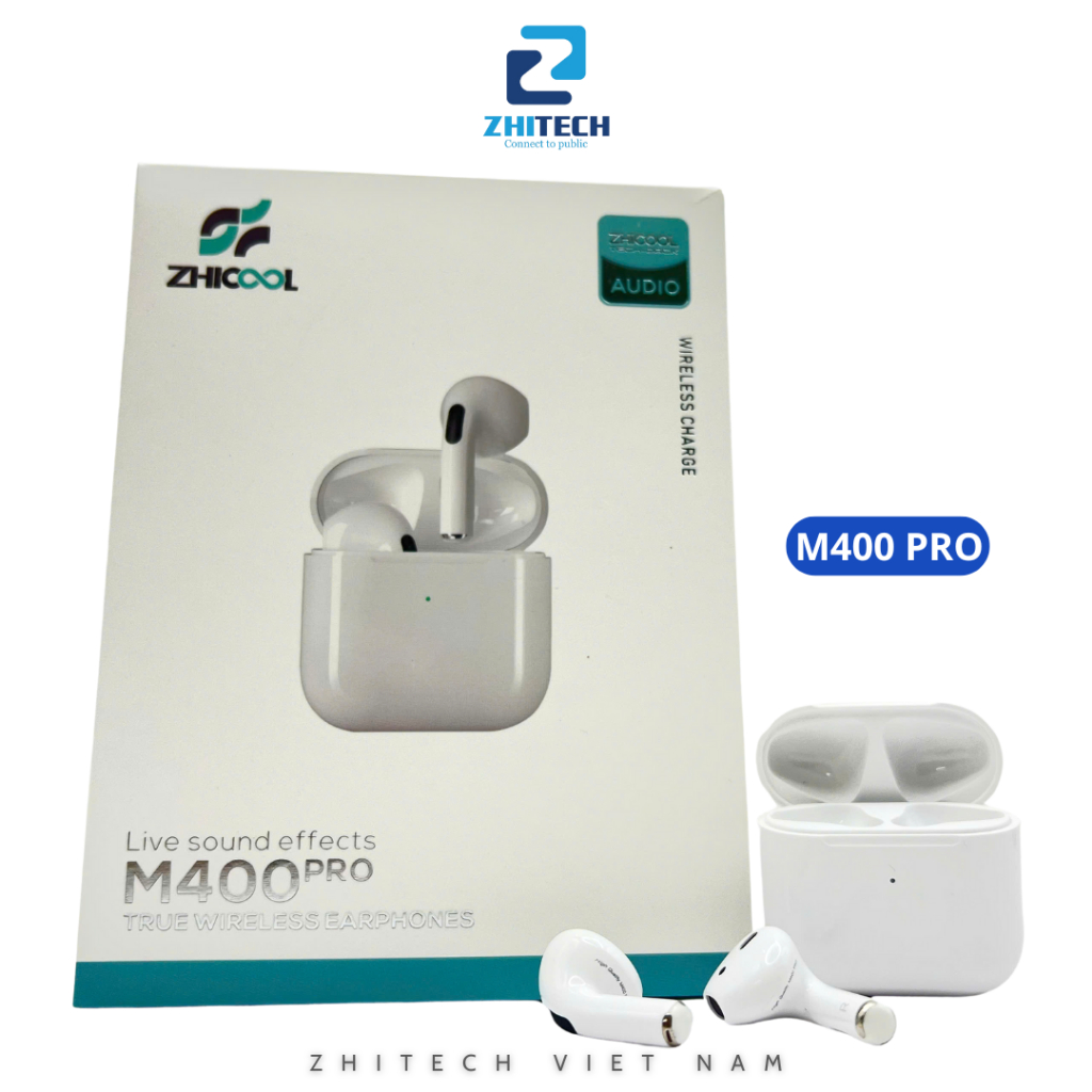 Tai Nghe Bluetooth Zhicool ZC-M400 Pro Bản Cao Cấp Thiết Kế Nhỏ Gọn Với ...