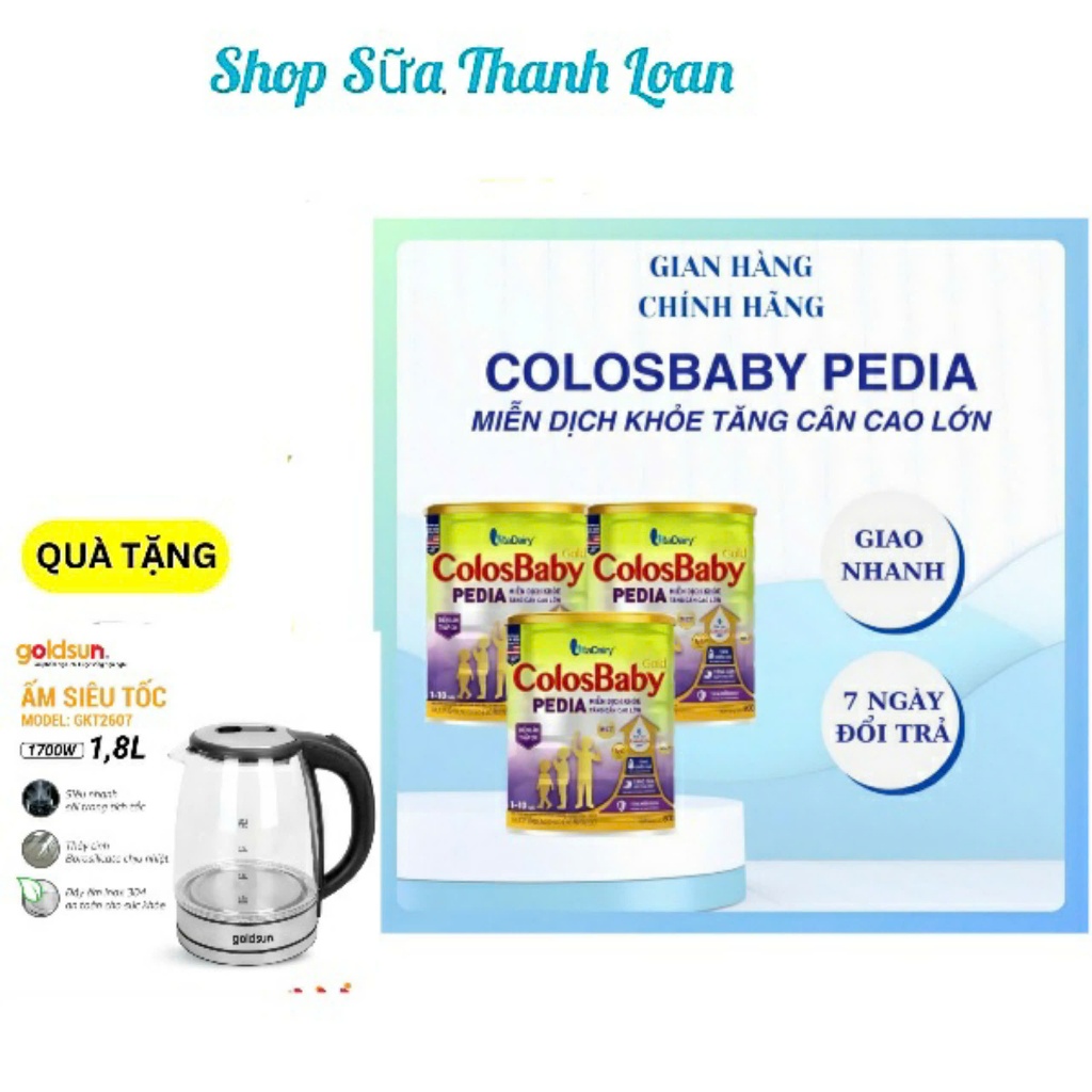 [MUA 3 TẶNG 1 ẤM SIÊU TỐC] COMBO 3 LON Sữa Bột Colosbaby Gold Pedia ...