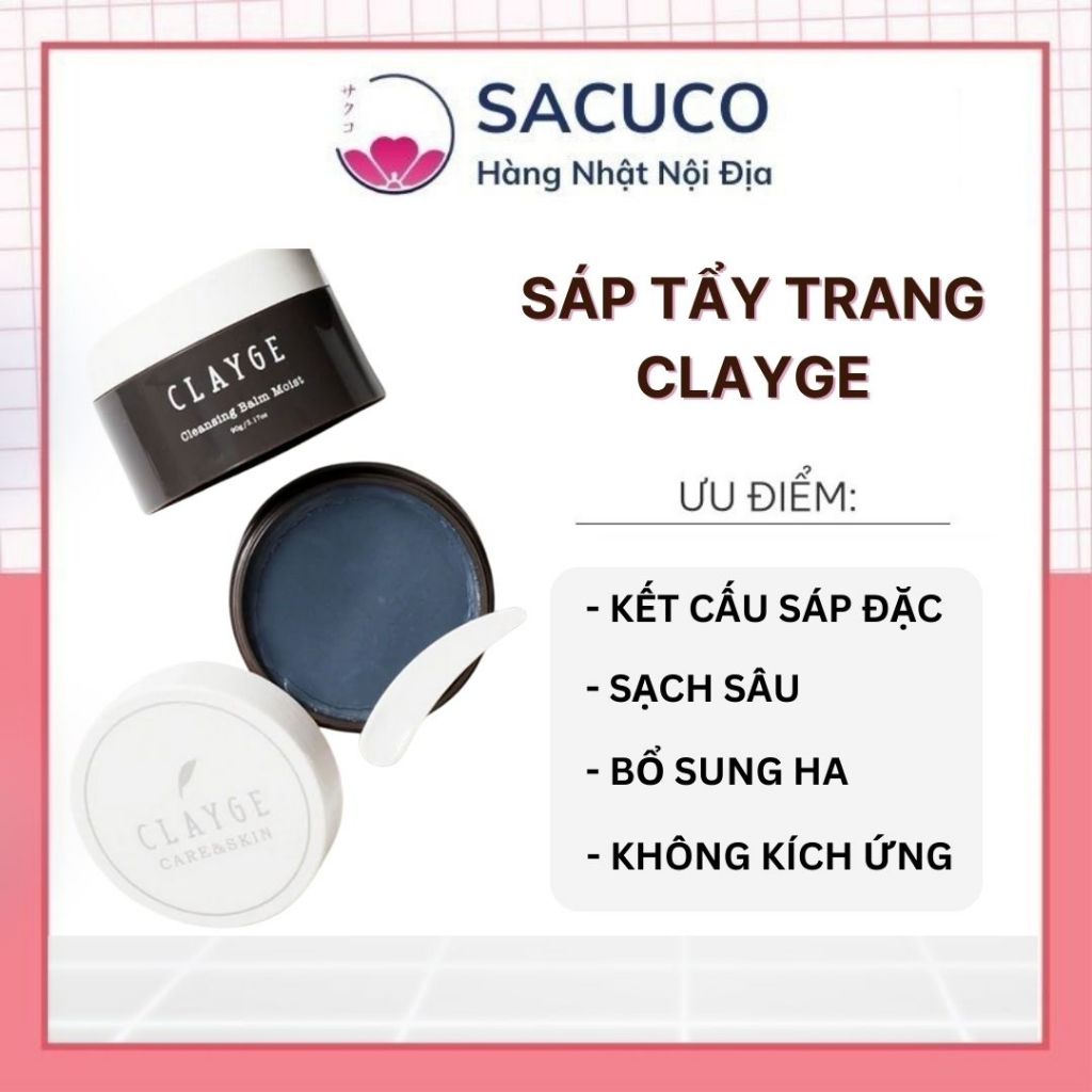 Sáp tẩy trang Clayge Cleansing Balm Nhật Bản hộp 95g | Shopee Việt Nam