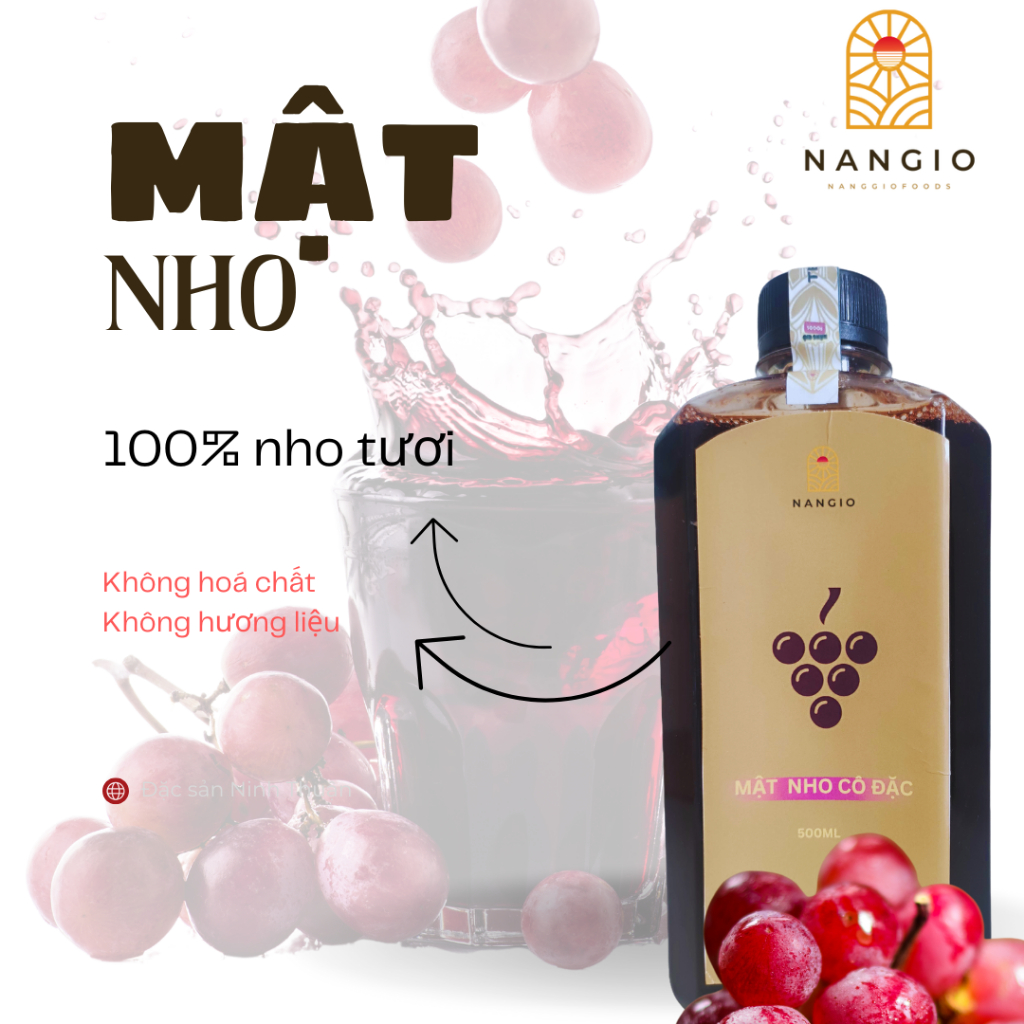 Mật Nho đỏ cô đặc, siro Nho cô đặc Ninh thuận thích hợp giải khát phết bánh loại 1 | Shopee Việt Nam