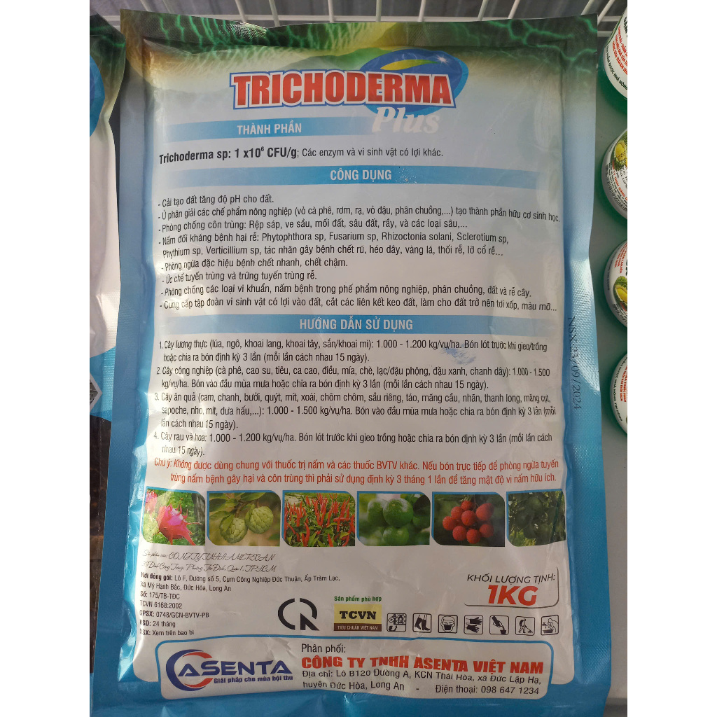 Trichoderma Plus men ủ sinh học chứa 22 tỷ bào tử nấm, phân huy rơm rạ ...