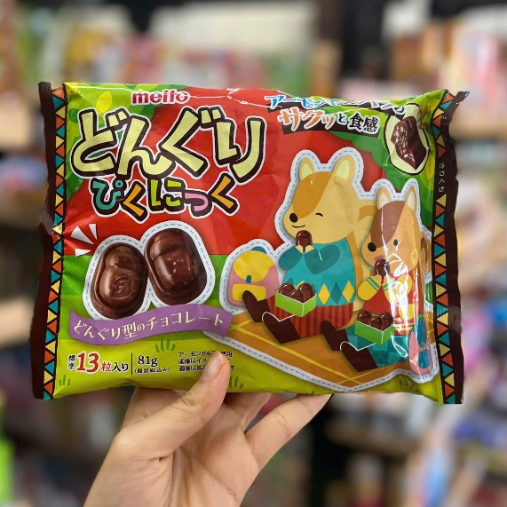 (HSD: T8/2025) Socola Meito vị hạnh nhân Meito Sangyo Acorn Pikunik 81g | Shopee Việt Nam