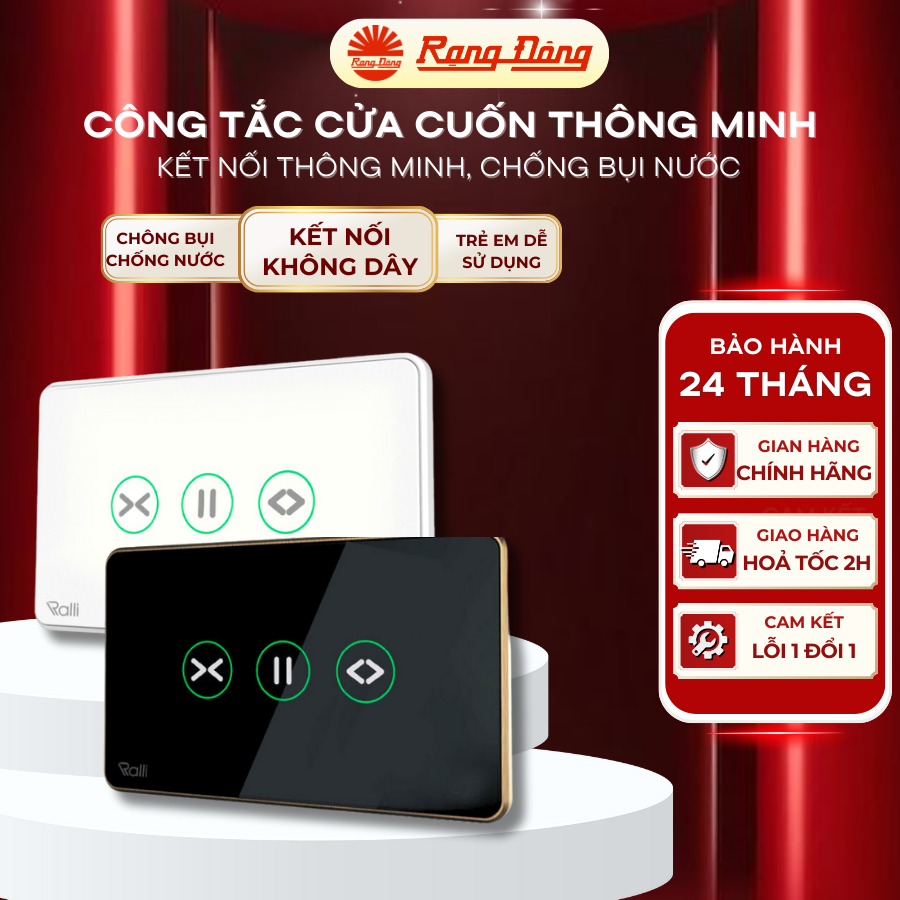 Công tắc cửa cuốn thông minh Rạng Đông Smart - Điều khiển cửa cuốn wifi hẹn giờ qua App. Model ...