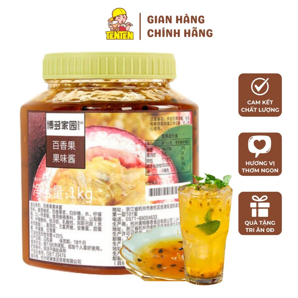 Mứt Sốt Chanh Leo, Chanh Dây BODUO | Nguyên Liệu Pha Chế BODUO Hộp 1kg | Shopee Việt Nam