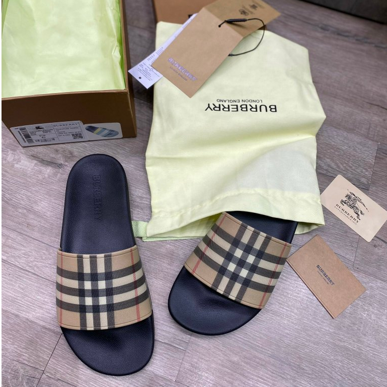 DÉP BBR KẺ ĐEN NÂU LIKE AUT | Shopee Việt Nam