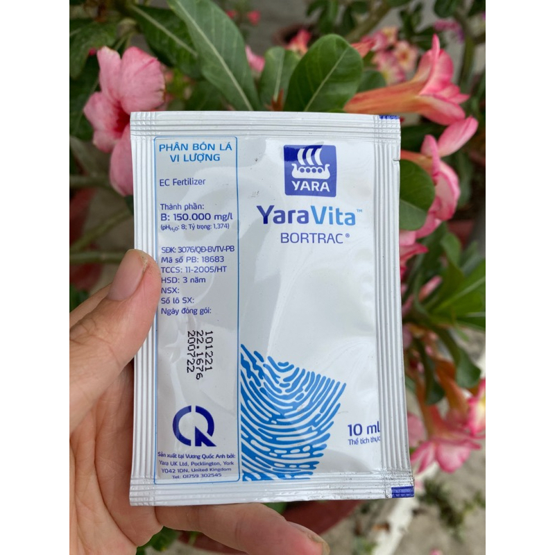Phân Bón Lá Vi Lượng Yara Vita Bortrac (Gói 10ml) | Shopee Việt Nam
