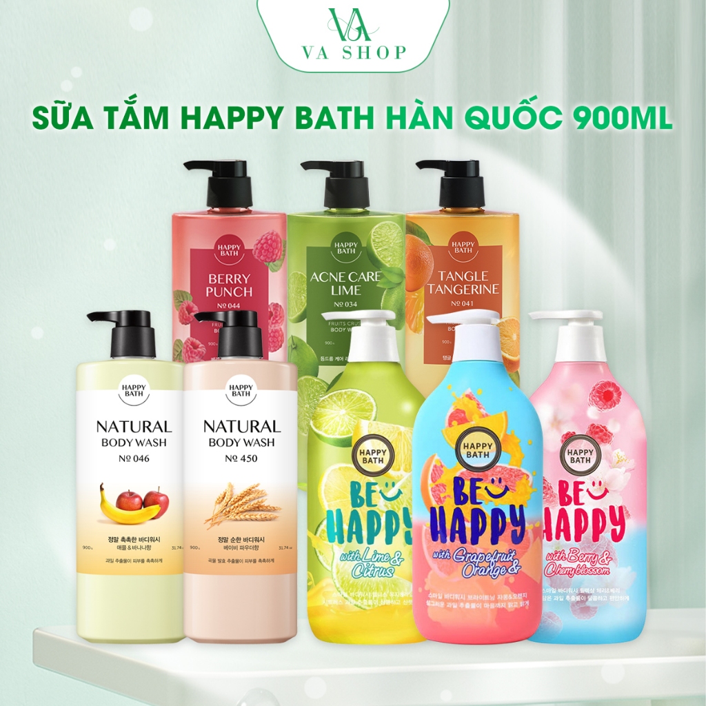 Sữa tắm Happy Bath Hàn Quốc 900ml | Shopee Việt Nam