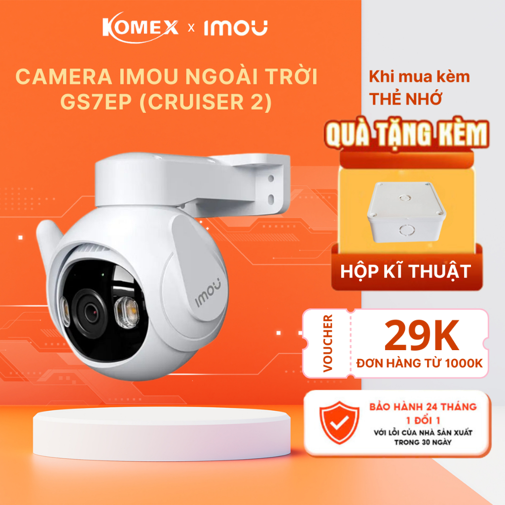 Camera IMOU ngoài trời GS7EP-3M0WE (Cruiser 2 3MP)/ GS7EP-5M0WE ...