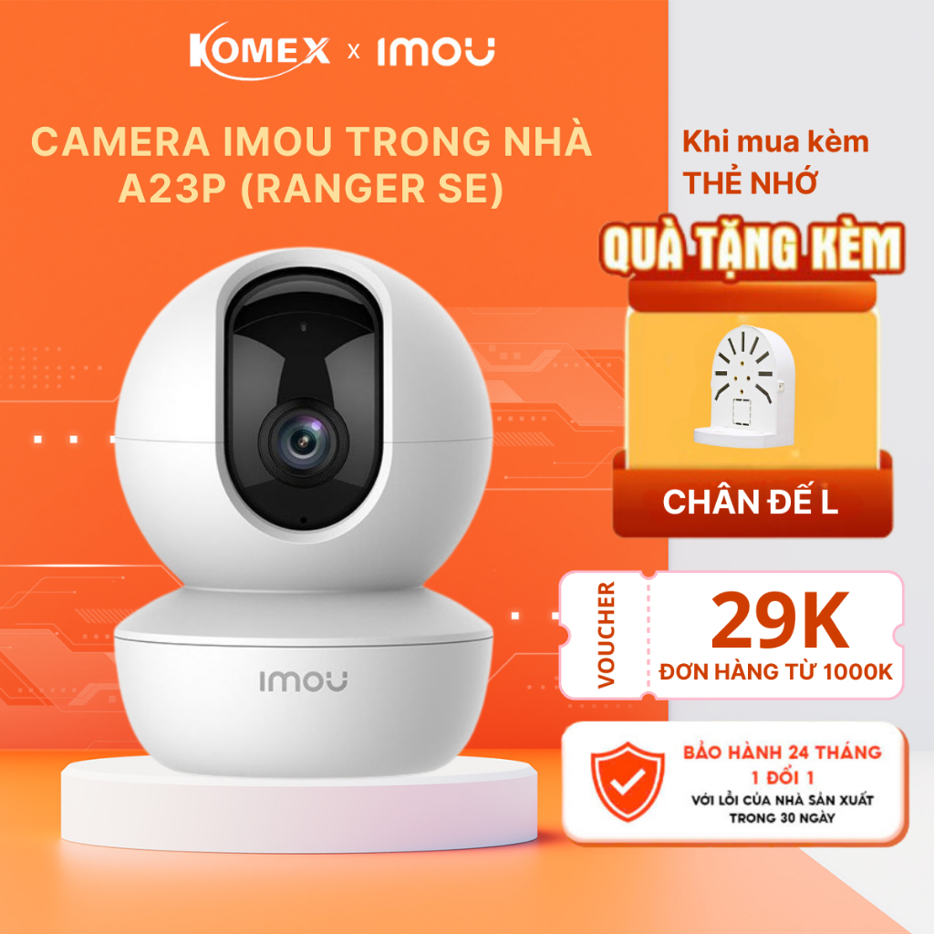 Camera IMOU trong nhà A23P (Ranger SE 2MP, No LAN), hồng ngoại 10m ...