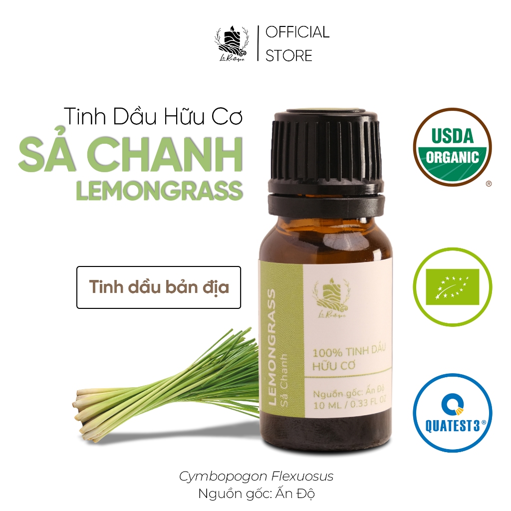 Tinh Dầu Sả Chanh - 100% Nguyên Chất Hữu Cơ - Le Rustique - Tinh Dầu ...