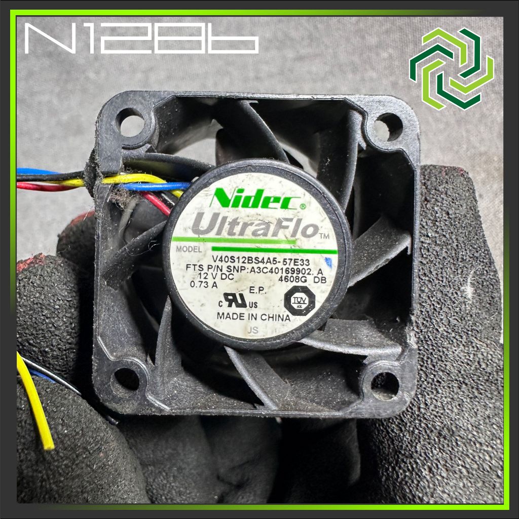 Quạt tản nhiệt 4 cm NIDEC Mỏng 2 cm 12V 2.8A. GIÓ MẠNH Nidec Ultraflo ...