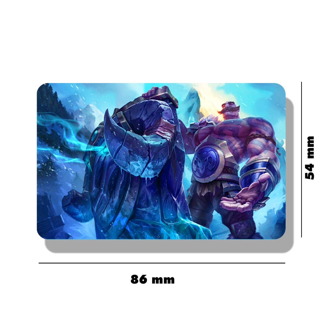 Skin Braum in trên Card nhựa PVC cứng cáp bền màu | Shopee Việt Nam