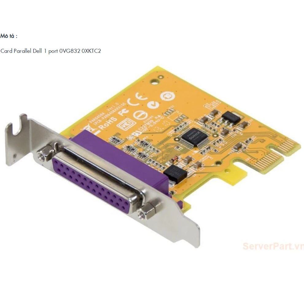 Card PCI Express to 1 Port Parallel LPT For Computer Slim Desktop Thiết ...