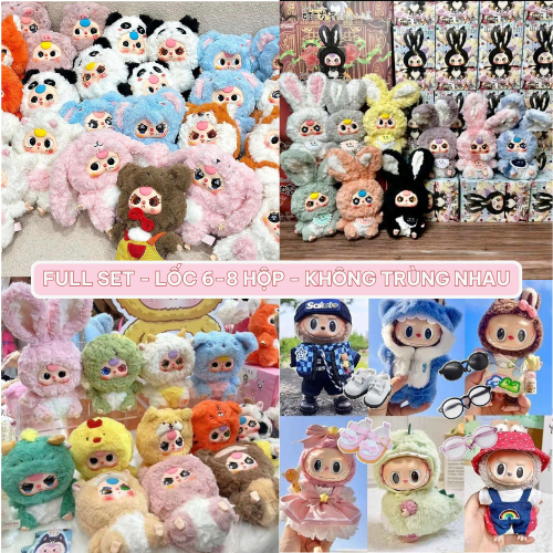 [ FULL SET ] Baby Three - LABUBU - Big cute plush pendant Series ...