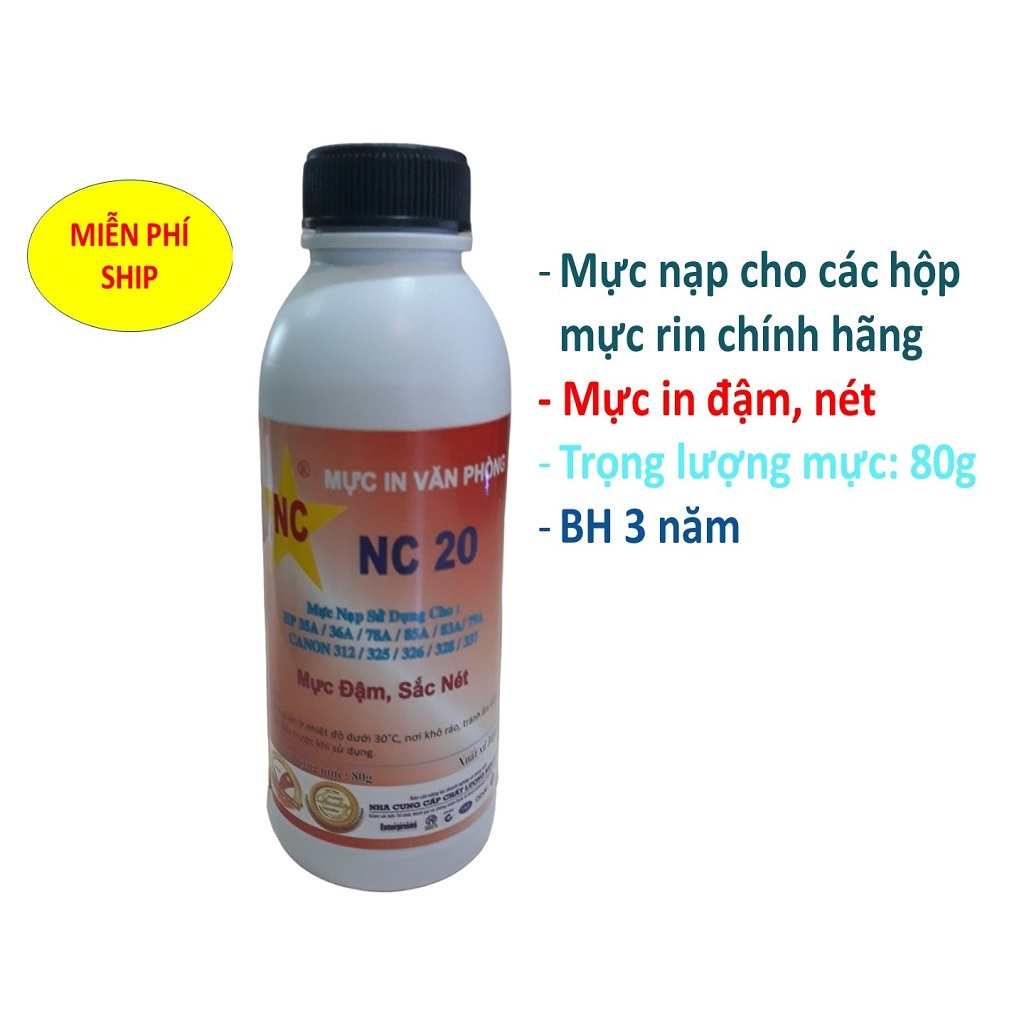 Mực nạp hộp rin HP M125, 126, 127, 201dw, 225, 125a, 127fn Chai lọ bình ...